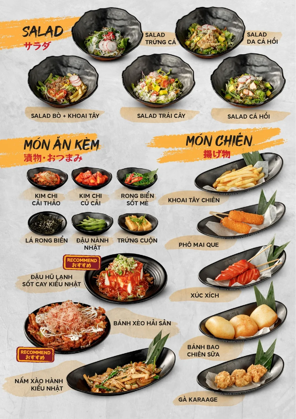 Menu - Yaki Yum