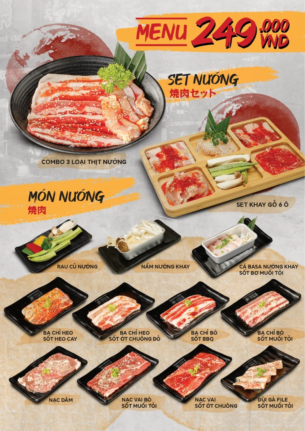 Menu - Yaki Yum